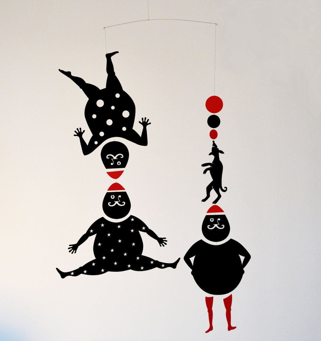 Circus Acrobats Hanging Mobile - Etsy