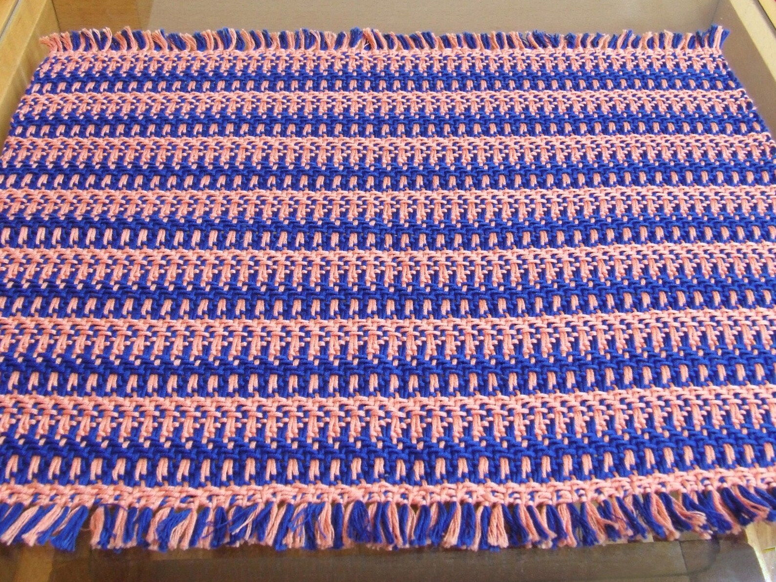 Navy Blue Table Runner 2 in Set Blue Home Decor Terracotta Woven Table ...