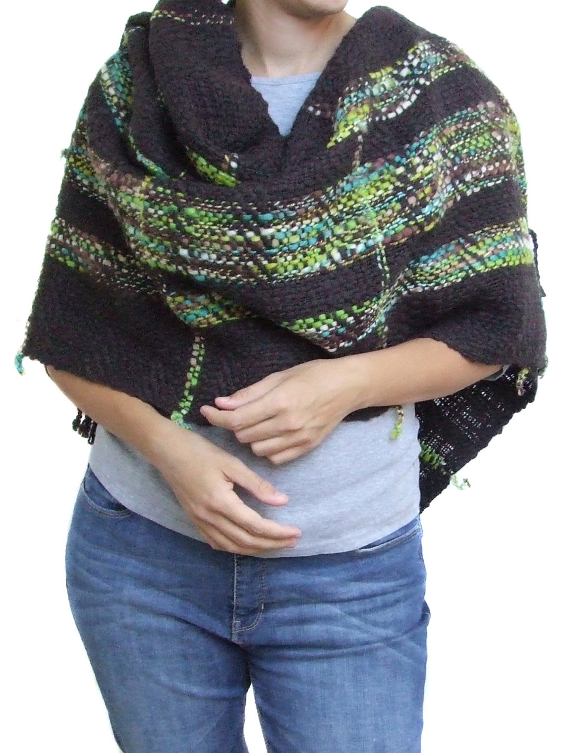 Woman Poncho Oversized Poncho Shawl Woman Coat Handwoven Wrap Shawl ...