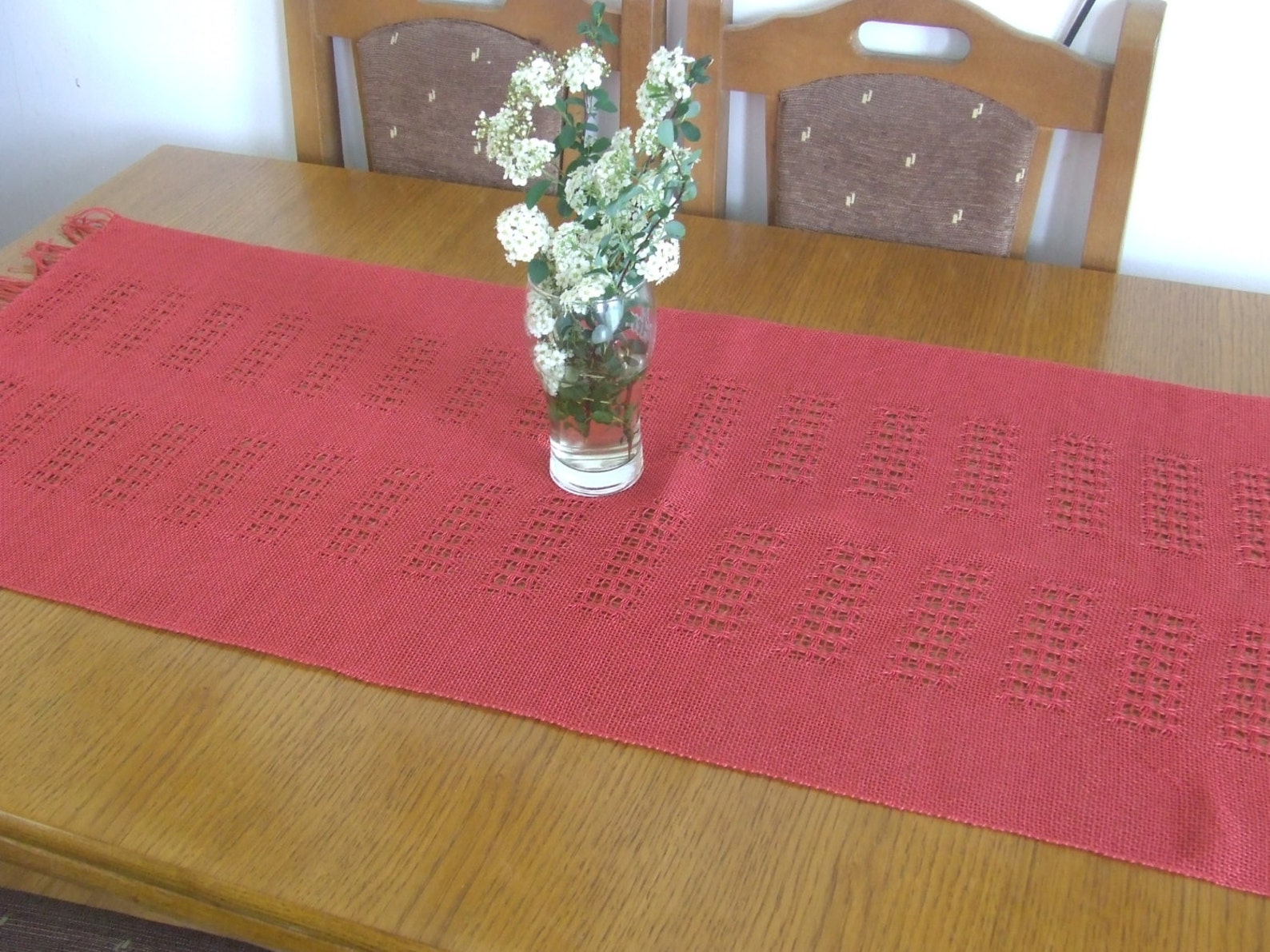 Red Table Runner Christmas Table Runner Valentine Table Runner Red Home ...