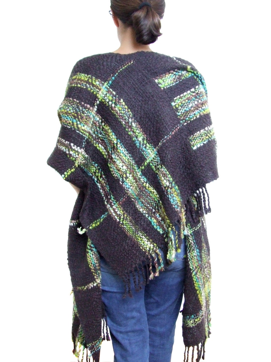 Woman Poncho Oversized Poncho Shawl Woman Coat Handwoven Wrap Shawl ...