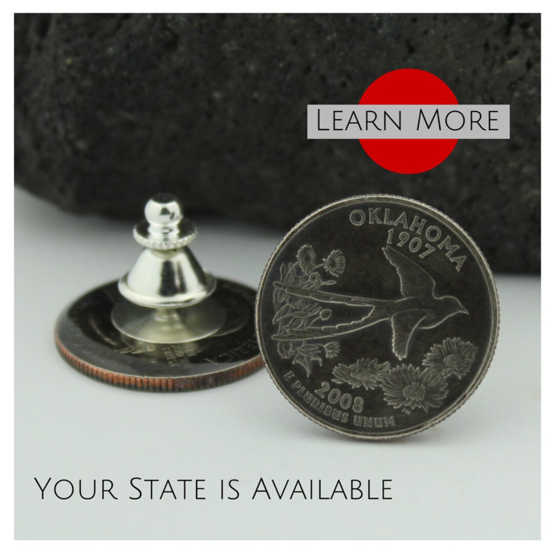 Oklahoma Lapel Pin | Wedding Party Keepsake Gift for Groom, Groomsmen ...