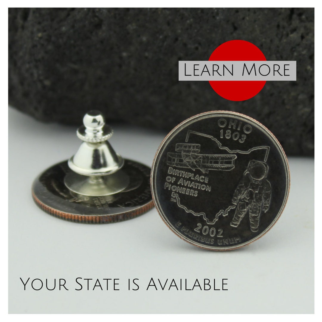 Ohio Lapel Pin - A Unique Handmade Lapel Pin Using the Ohio State ...