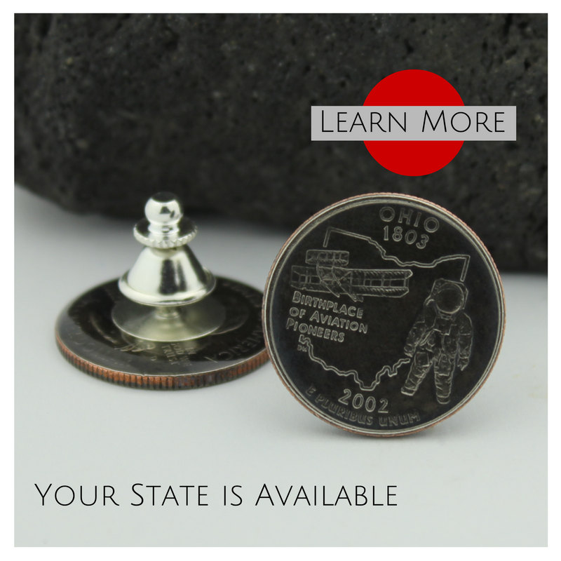 Ohio Lapel Pin - A Unique Handmade Lapel Pin Using the Ohio State ...