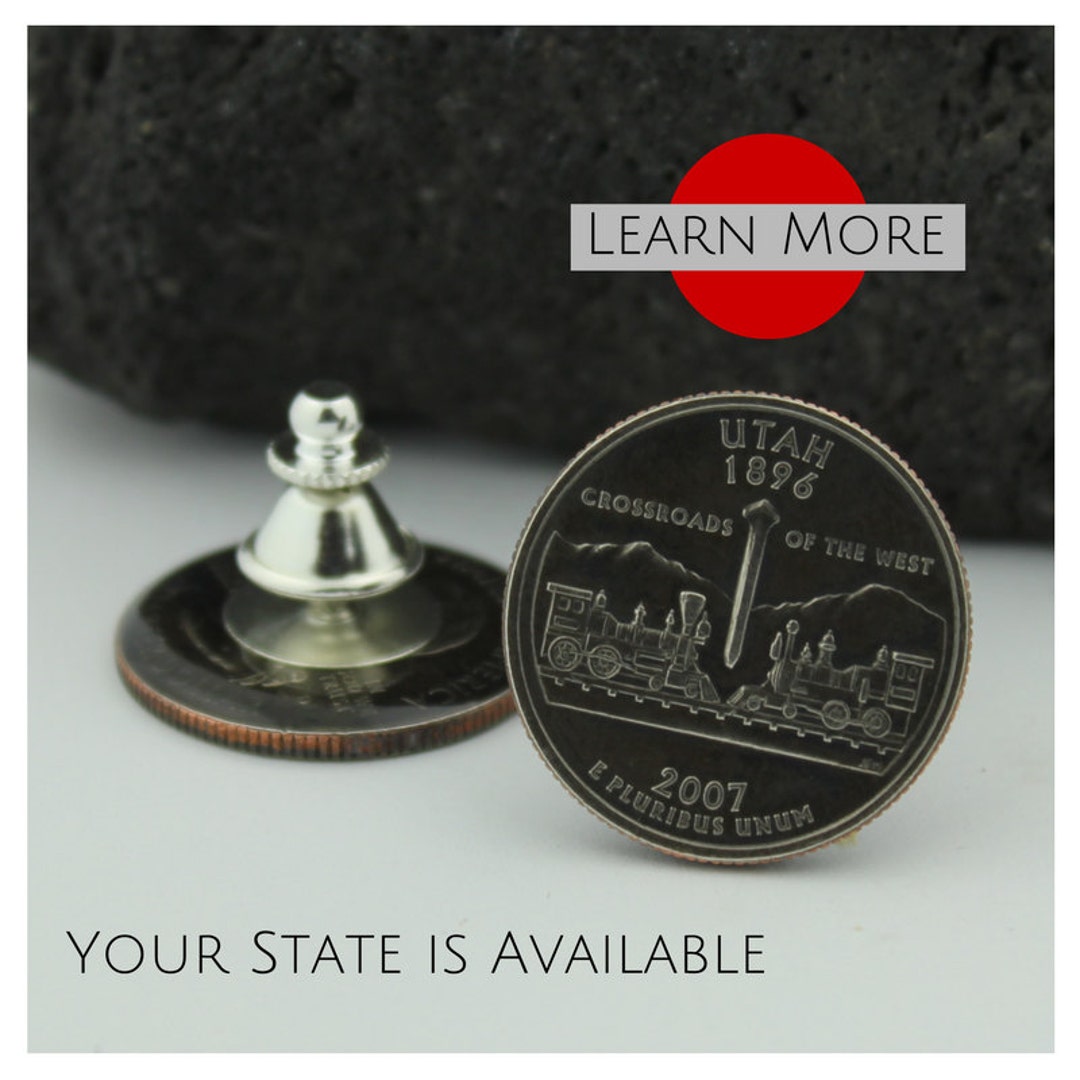 Utah Lapel Pin - A Unique Handmade Lapel Pin Using the Utah State ...