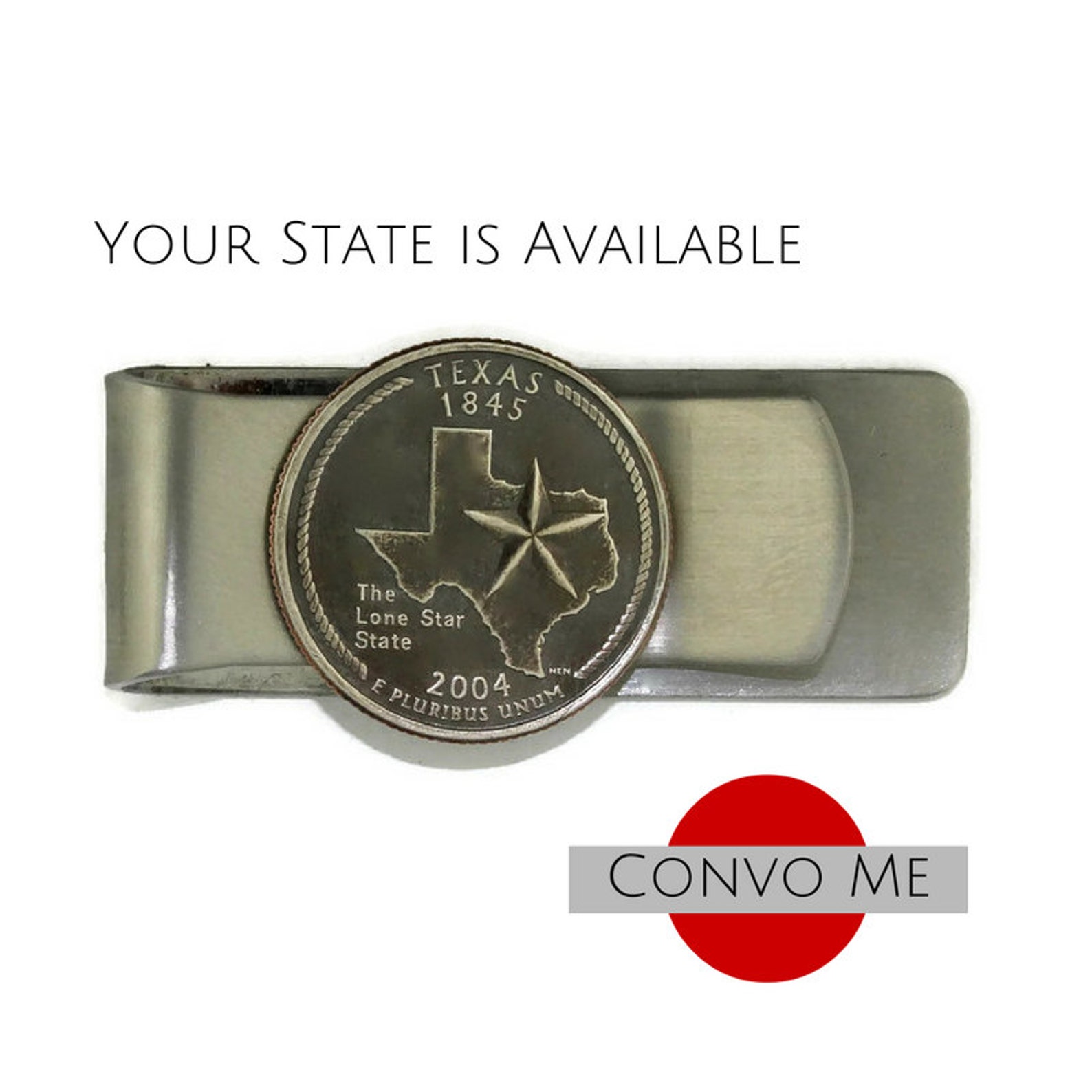Texas Money Clip. A Unique Handmade Money Clip Using the Texas State ...