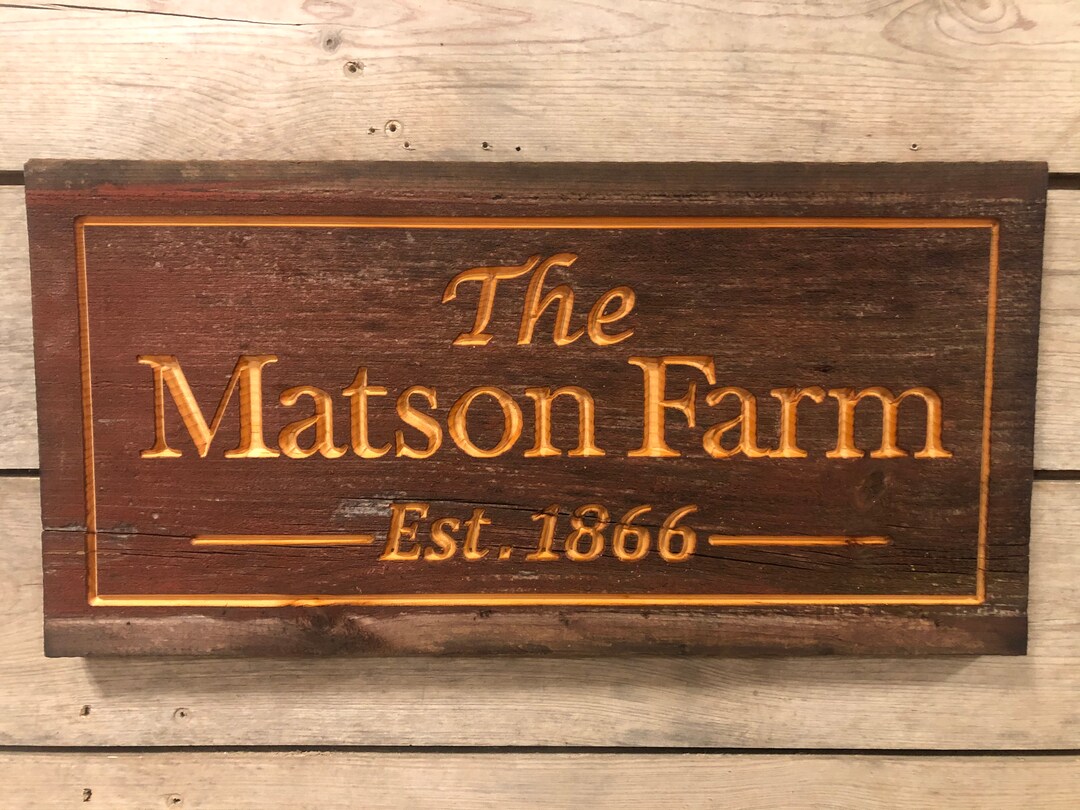 Personalized Authentic Barn Wood Sign-outdoor Sign Cabin - Etsy