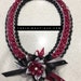 Graduation Lei Black Silver Maroon Double Braided Satin Lei With ...