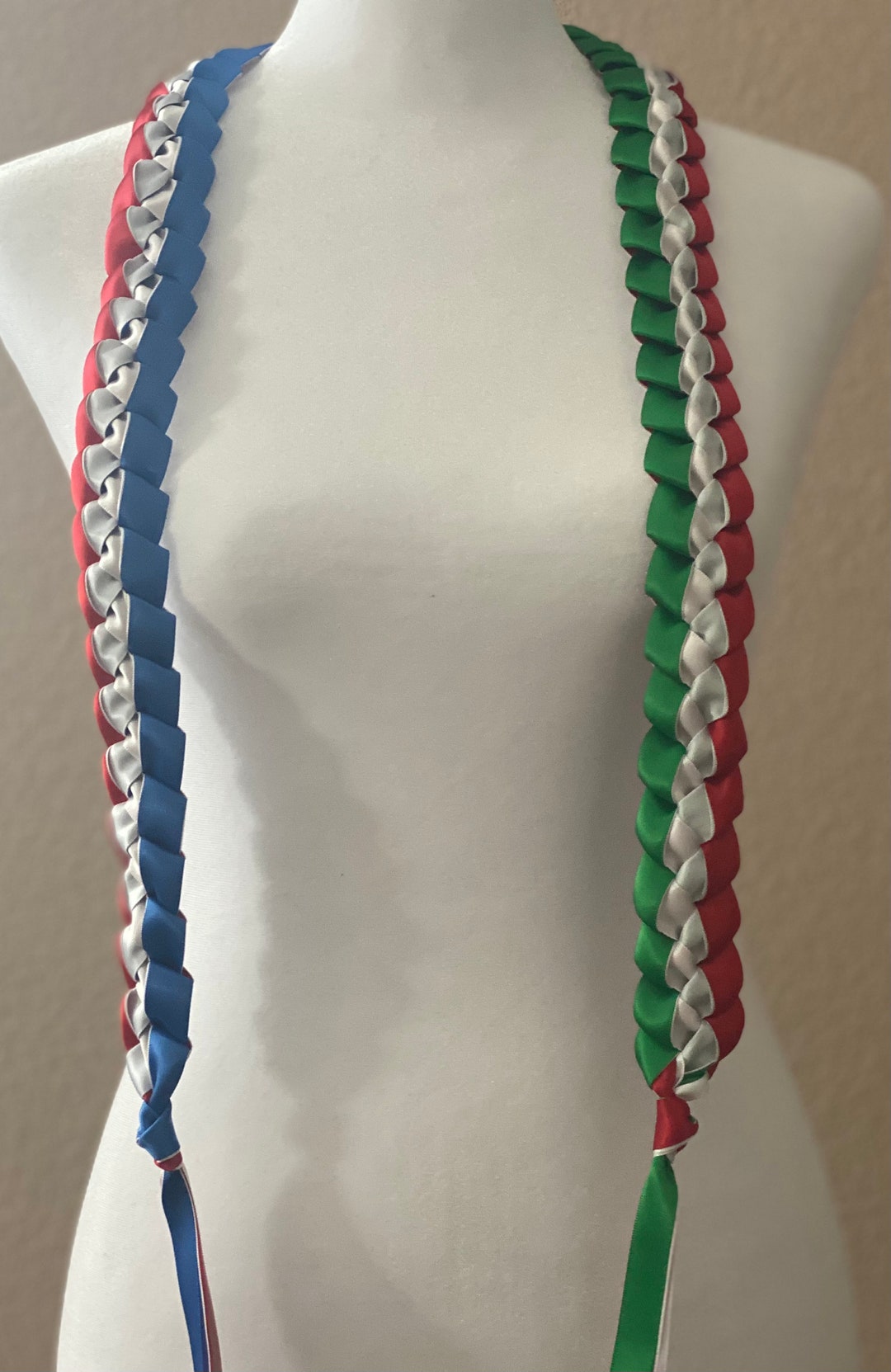 Cuban Mexican Graduation Lei Open Lei (not Tied) Single Braided Lei - 5 ...