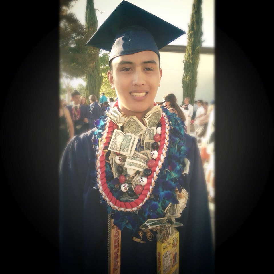 Graduation Lei Filipino Lei Single Braided Ribbon Lei Navy - Etsy