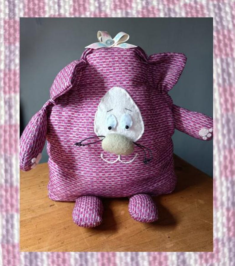 Beanbag Cat Doorstop Sewing Pattern, PDF Easy Sewing Pattern, Stuffed ...