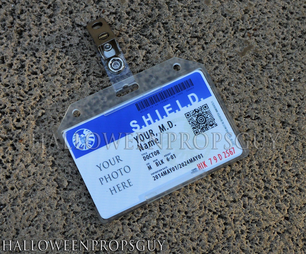 Agents of S.H.I.E.L.D. Custom ID Card Printed on Hico - Etsy