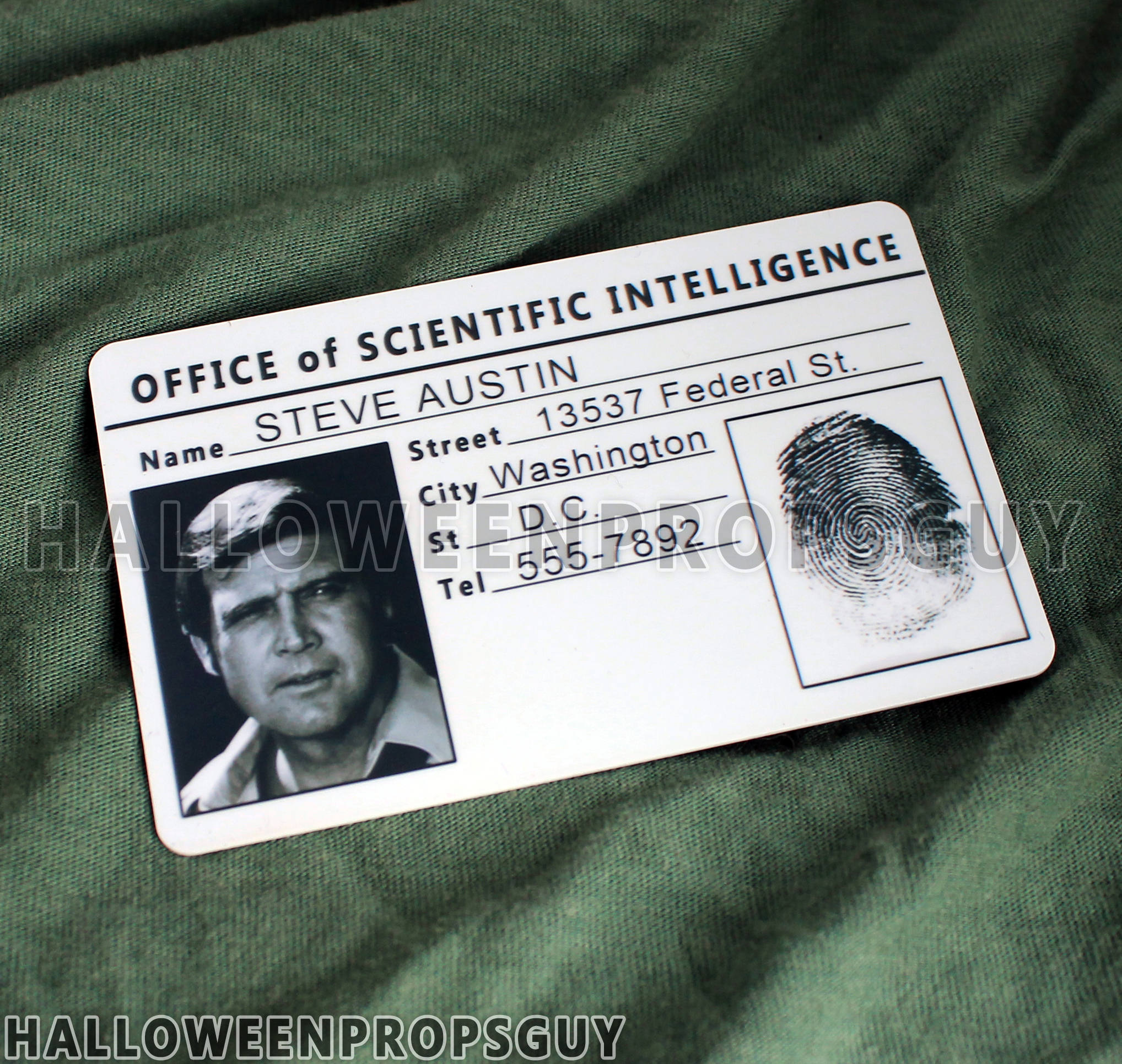 Six Million Dollar Man Style Steve Austin OSI Pvc Id Card | Etsy