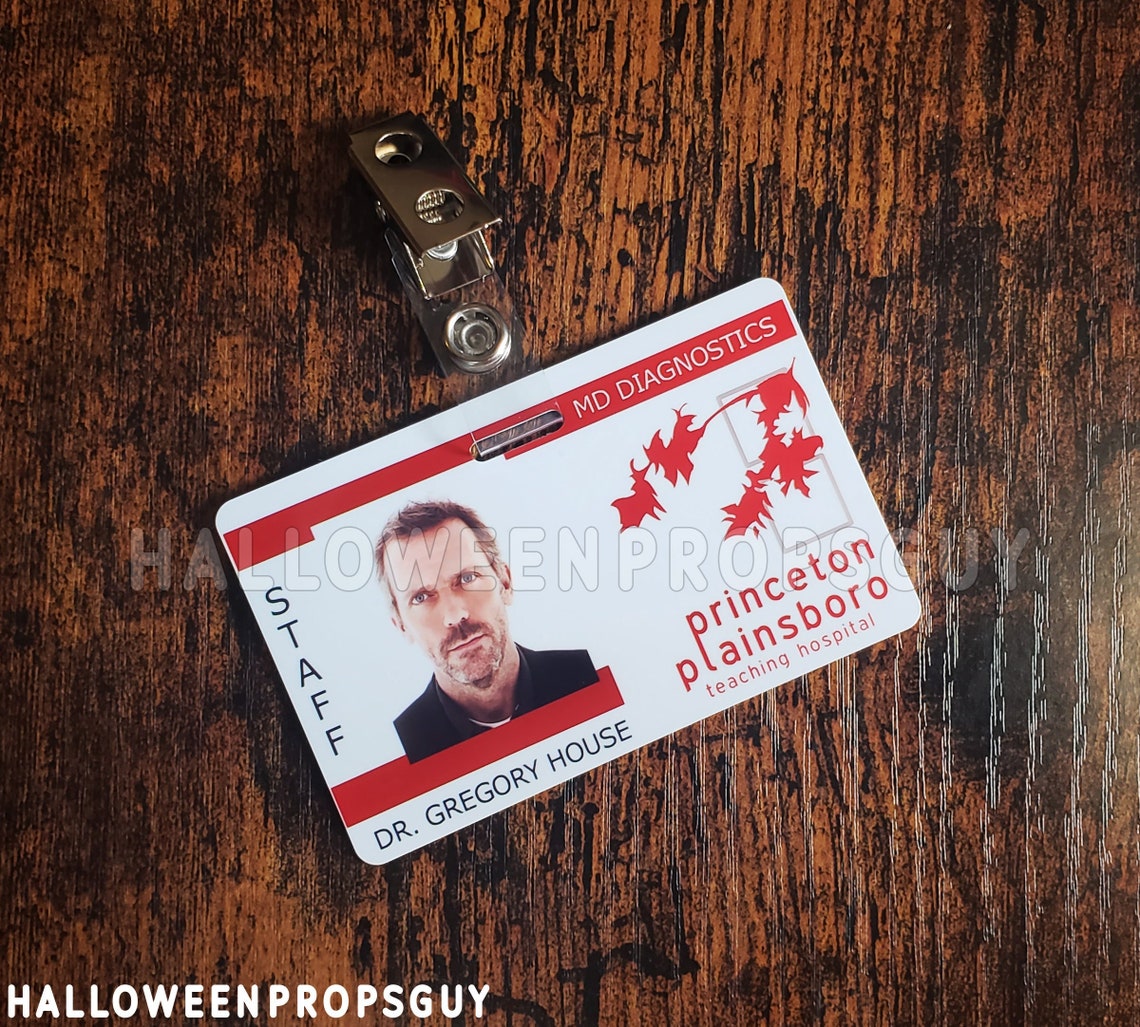 HOUSE Replica Pvc ID Card W/ Strap Clip Dr. Gregory House - Etsy