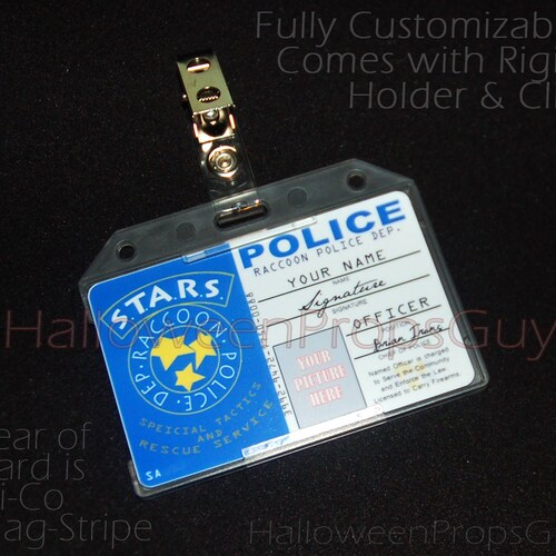 Resident Evil Style BSAA Custom ID Card Printed on Hico - Etsy