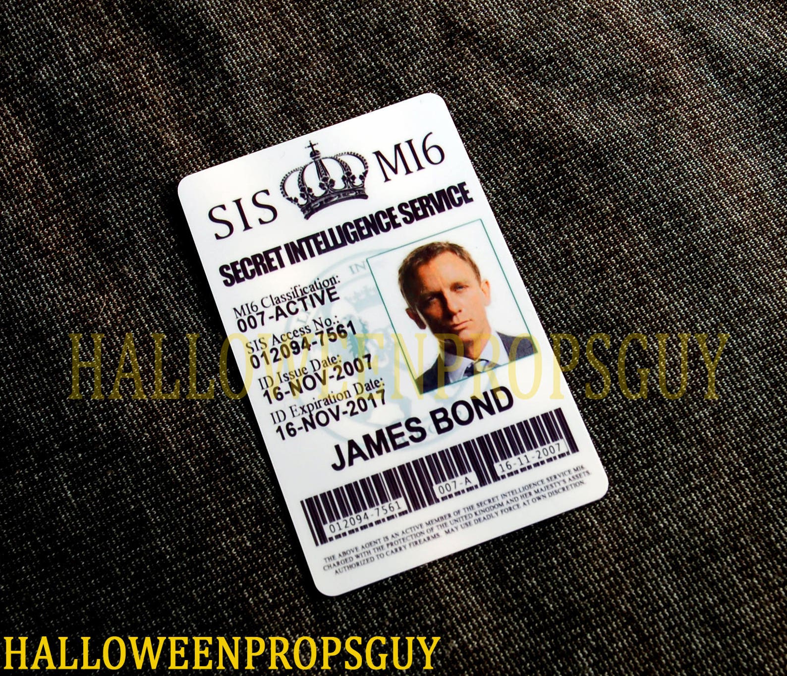 007 James Bond Style Pvc Id Card Badge James Bond or - Etsy