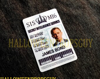 007 James Bond Style Pvc Id Card Badge James Bond or - Etsy