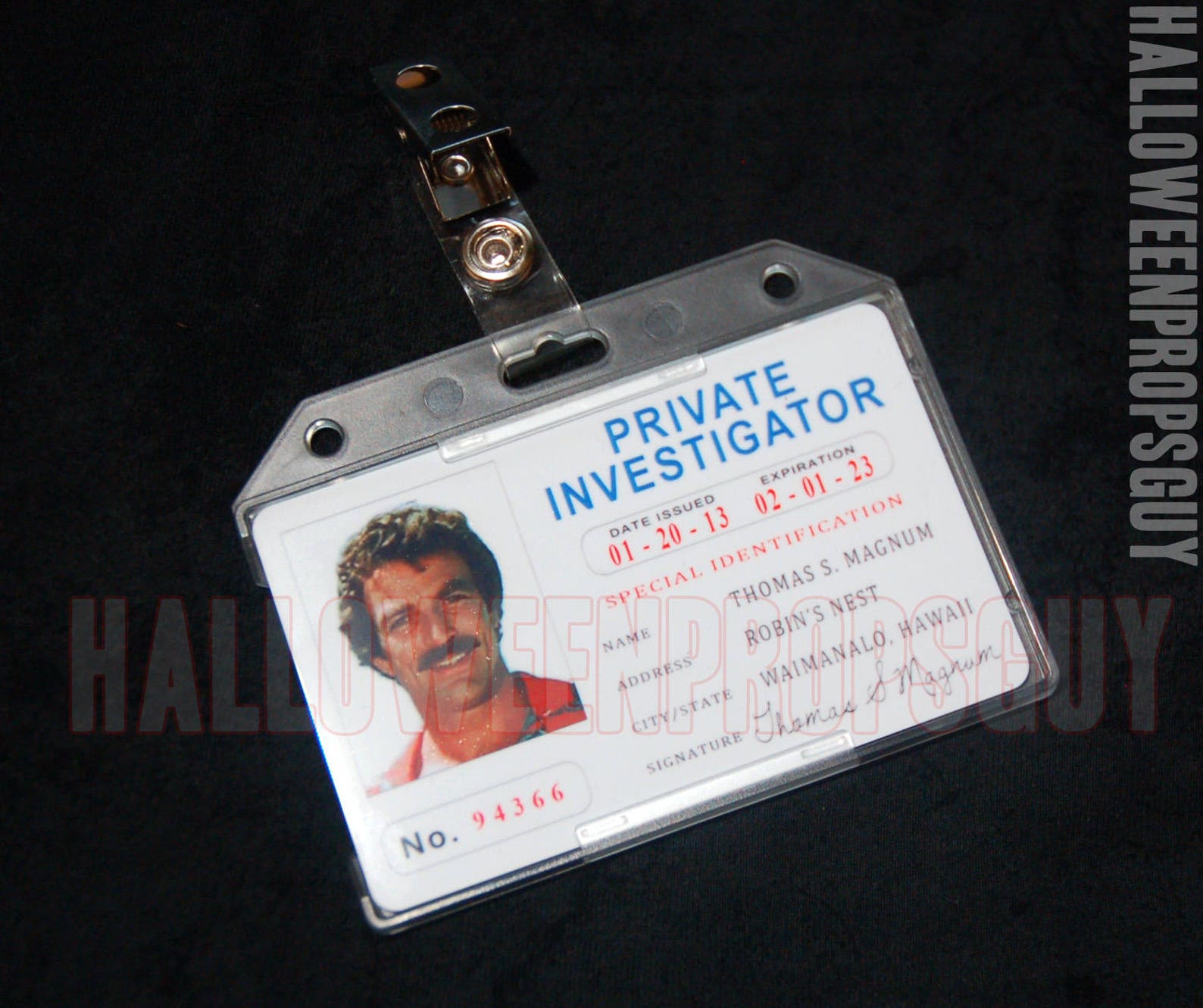 MAGNUM PI Style Thomas Magnum Private Investigator Pvc Id Card - Etsy