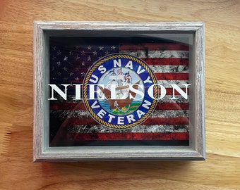 Us Navy Shadow Box | Etsy