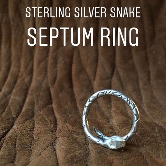Serpent Septum Ring | Etsy