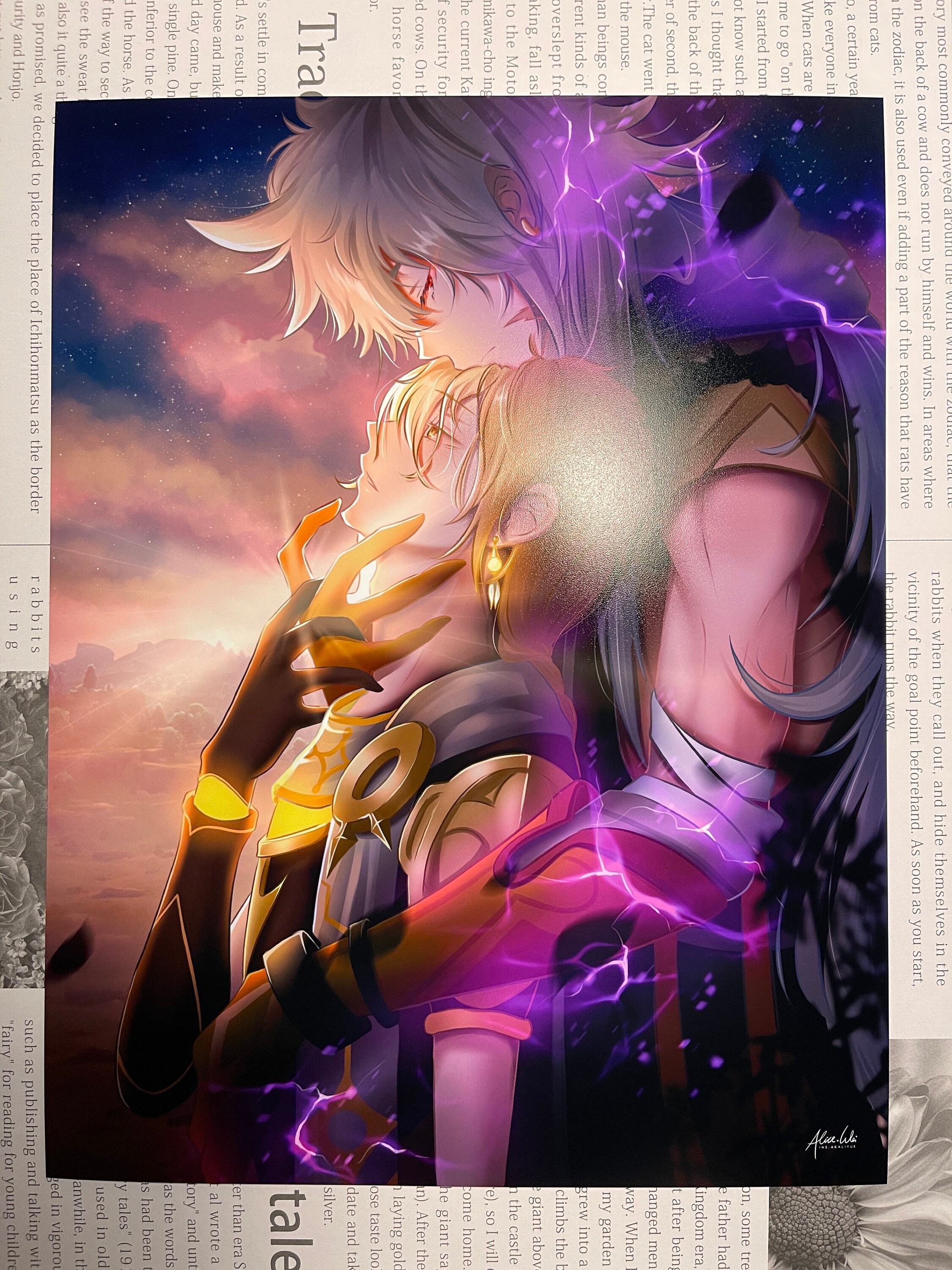Genshin Impact Prints Razor X Aether CP - Etsy Australia
