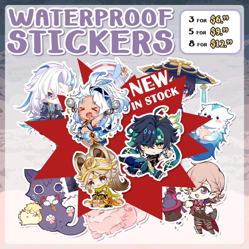 Genshin Furina Stickers - Etsy