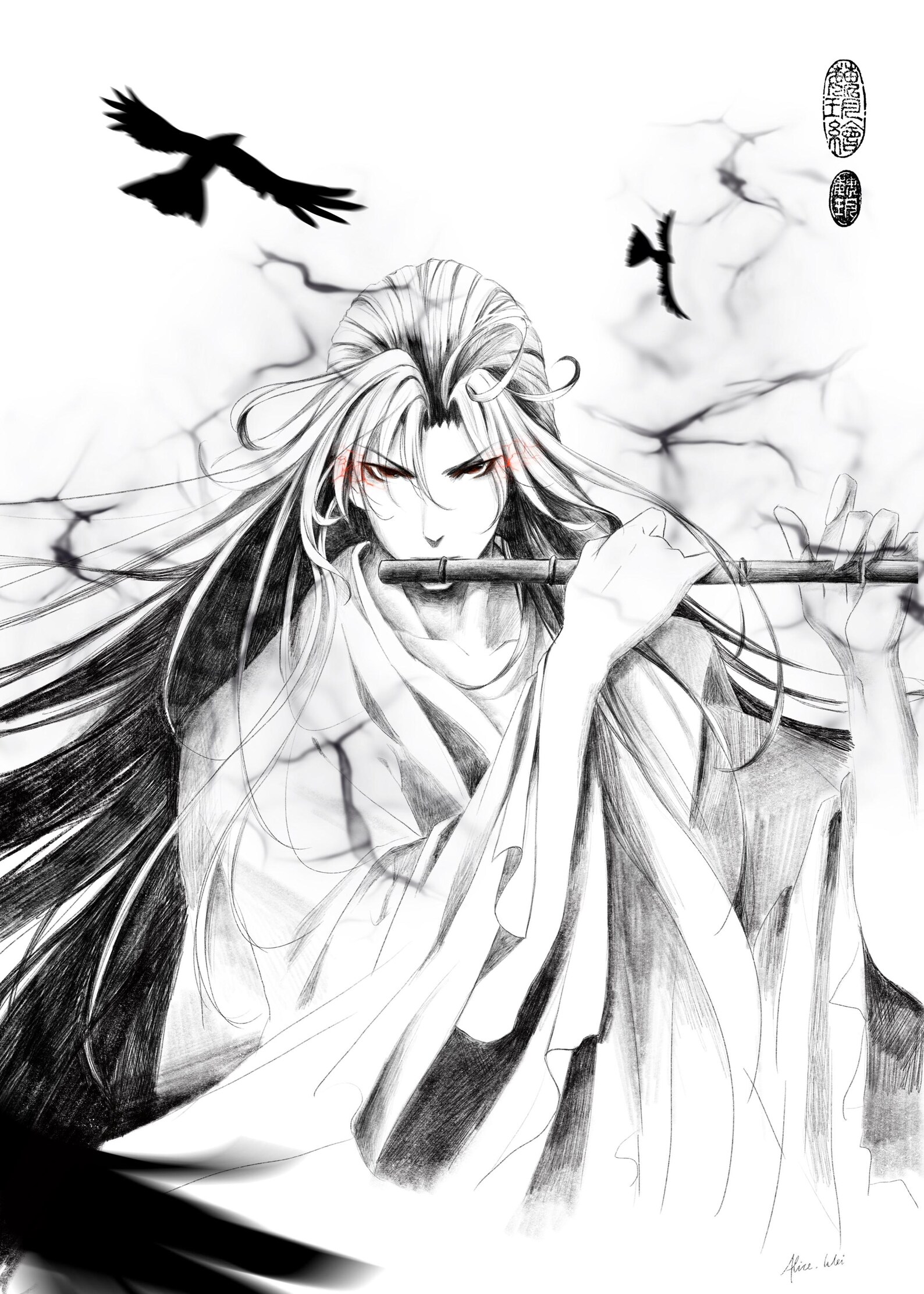 Wei Wuxian Poster: Grandmaster of Demonic Cultivation Art - Etsy