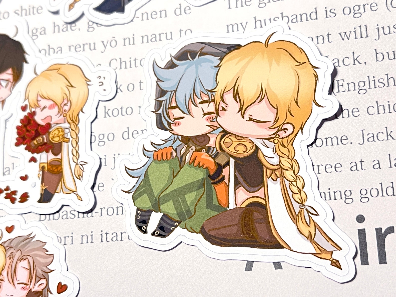 Genshin Impact Aether CP Paper Sticker Sheets/flake Sticker - Etsy UK