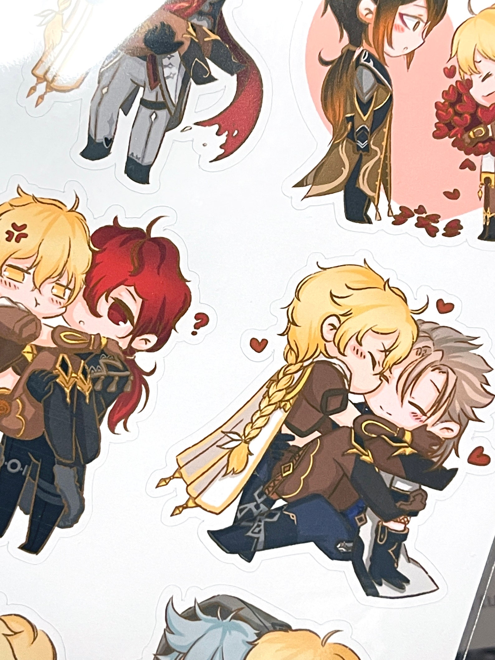 Genshin Impact Aether CP Paper Sticker Sheets/flake Sticker - Etsy UK