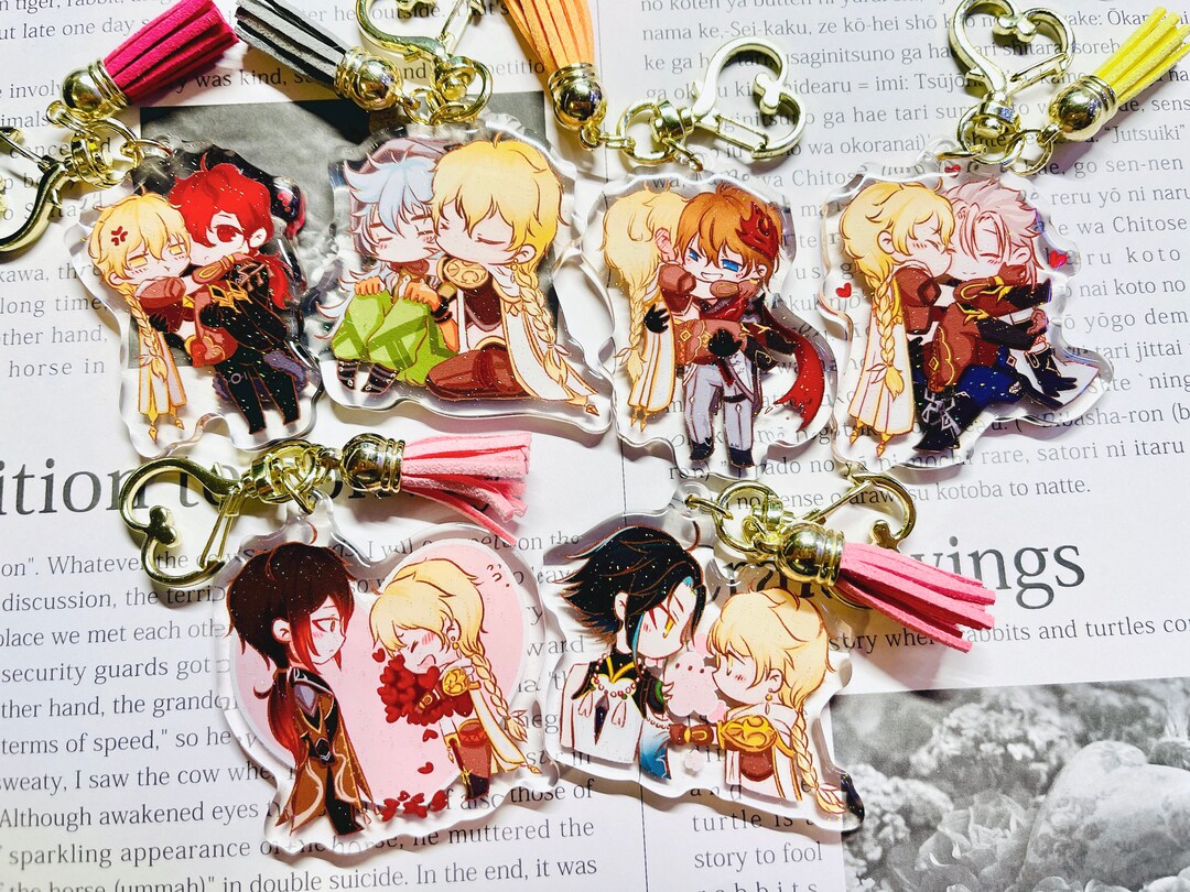 Genshin Impact Aether CP Acrylic Glitter Keychain - Etsy Australia