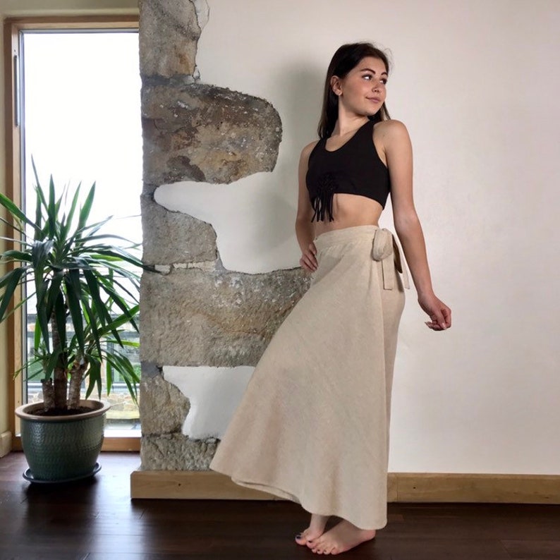 Wrap Around Skirt Natural Jute Maxi Skirt Long Hippy Skirt - Etsy