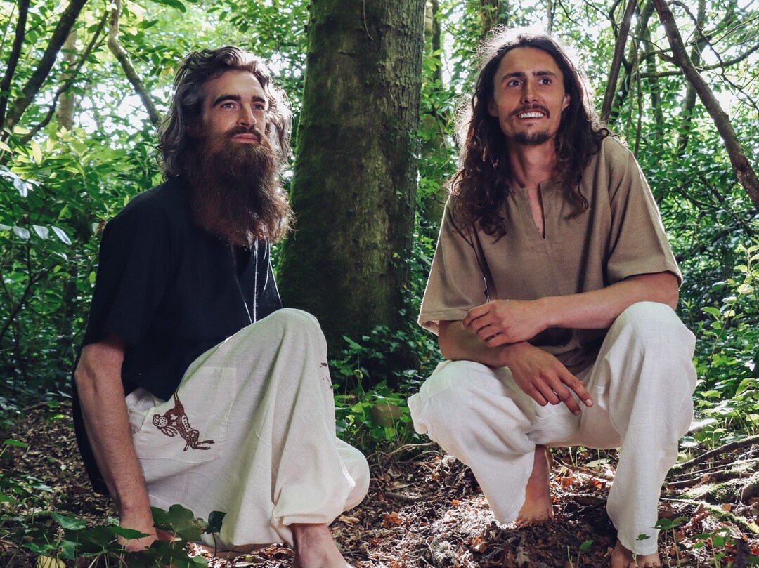Hippie Shirt, Artist Tunic, Sustainable Mens Wear, Handmade Clothing ...