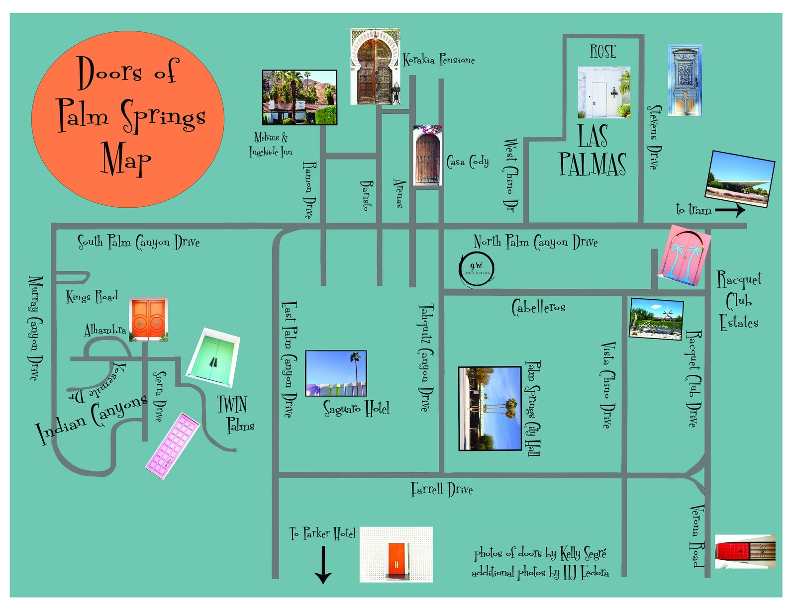 Map of the Doors of Palm Springs - Digital Download - Etsy