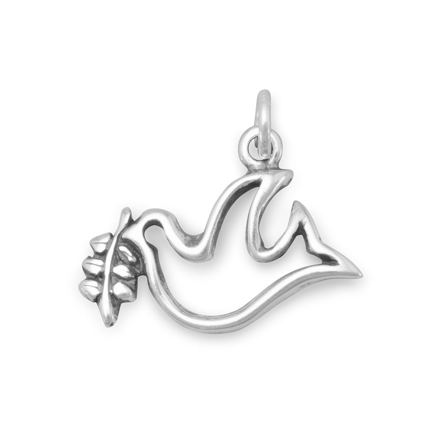 Collar de paloma en plata de ley: colgante con inicial, regalo de ...