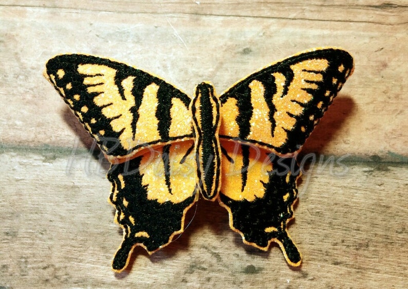 Tiger Swallowtail Digital Embroidery File in 3 Sizes, With and Without ...