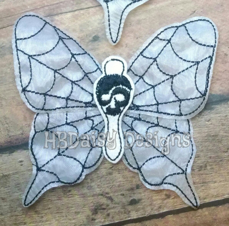 Spiderweb Butterfly - 3D Digital Embroidery Design in Two Sizes With ...