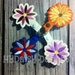 Daisy Key Fob Digital Embroidery Design Two and Three Layer Petal ...