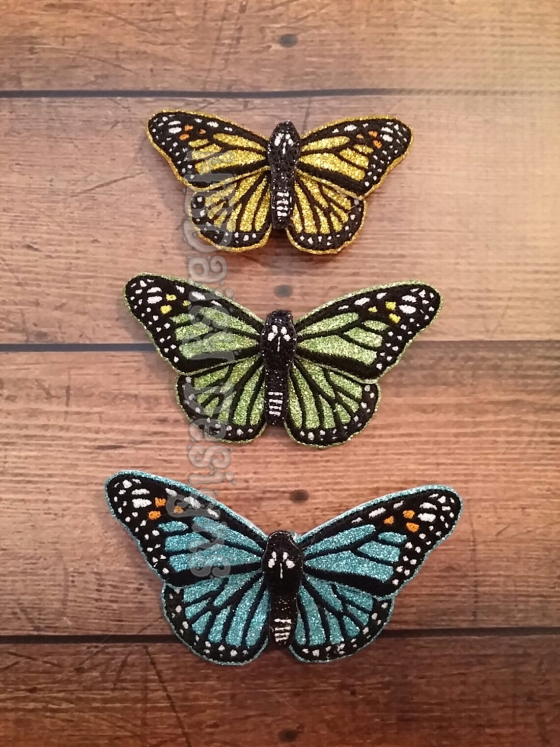 Monarch Butterfly Bow Digital Embroidery Design - Three Different Sizes ...