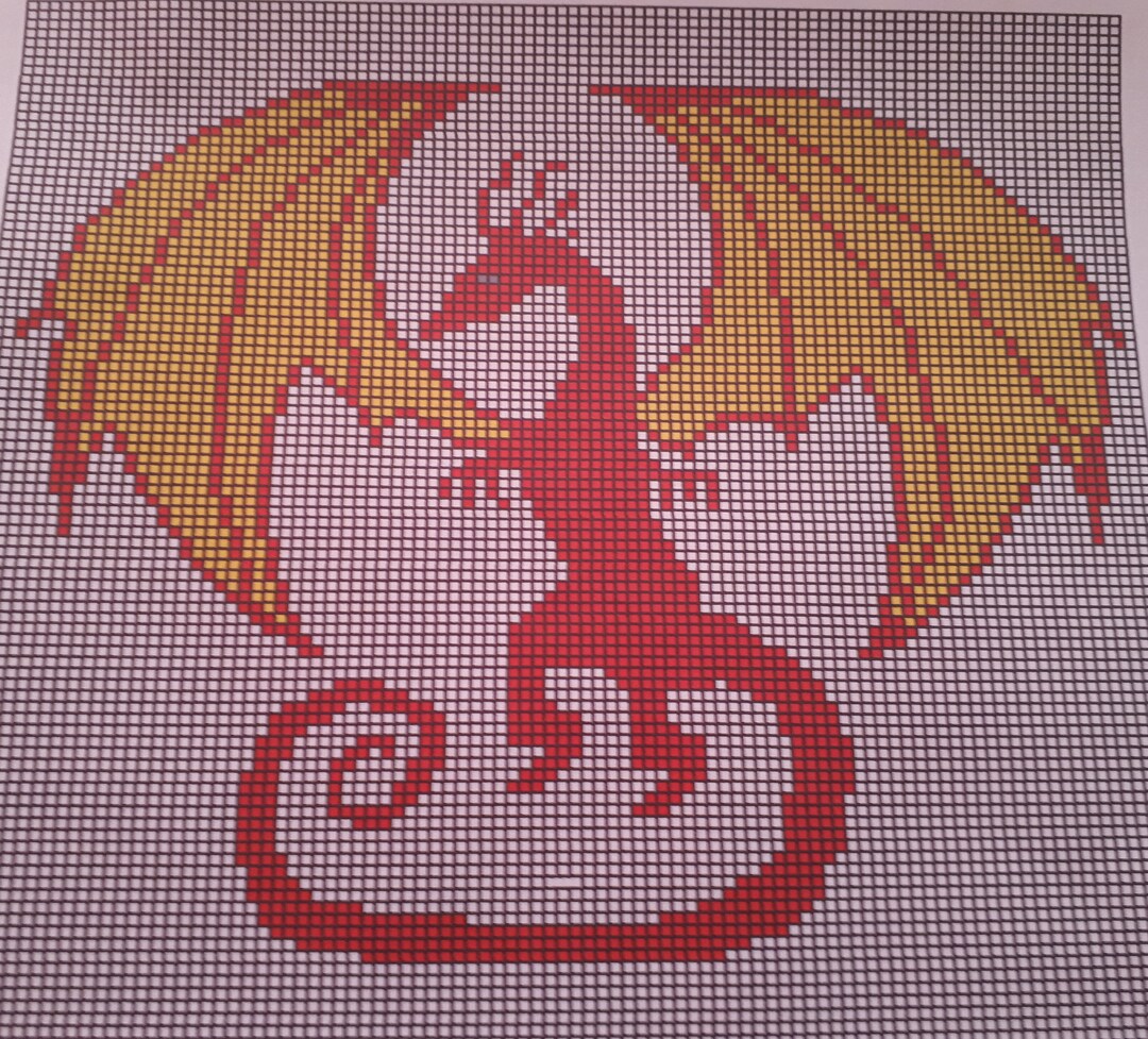 Dragon Blanket Panel Crochet Pattern *chart Only* - Etsy