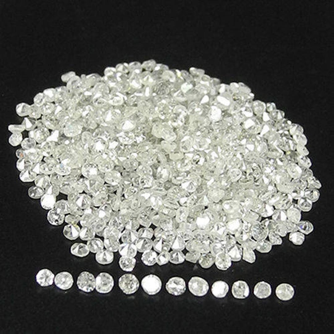 Untreated Natural Diamonds 3.00cts 1.5 1.8mm Single Cut White Diamonds ...