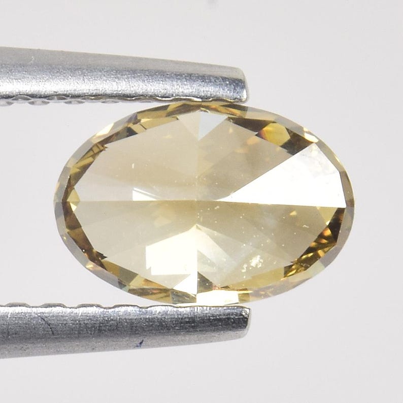 1.00cts Yellowish Brown Oval Natural Loose Diamond "see Video" - Etsy