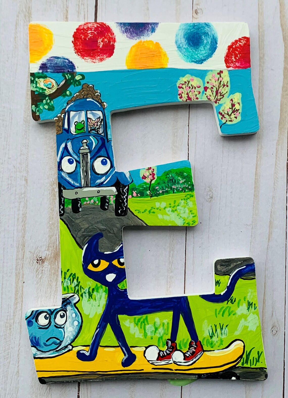 Custom Character Hand Painted Wall Letter Price per Letter - Etsy