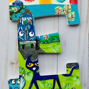 Custom Character Hand Painted Wall Letter -- Price per Letter - Etsy