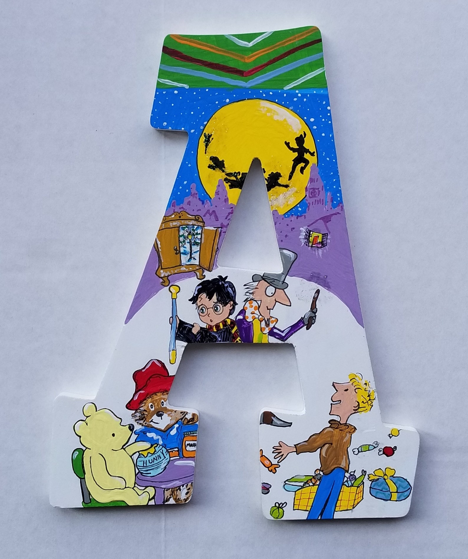 Custom Character Hand Painted Wall Letter Price per Letter - Etsy