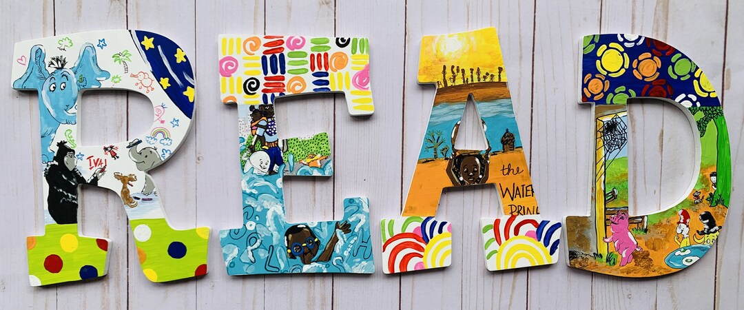 Storybook Laminated READ Letters DIGITAL DOWNLOAD - Etsy