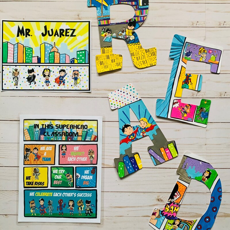 Superhero Classroom - Etsy