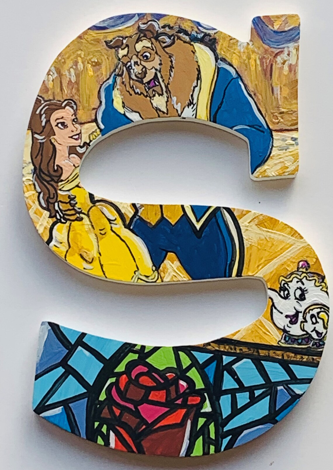 Character Letters Custom Hand Painted Wooden Letters - Etsy