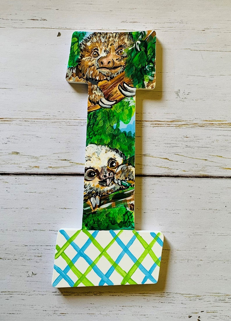 Character Letters Custom Hand Painted Wooden Letters - Etsy