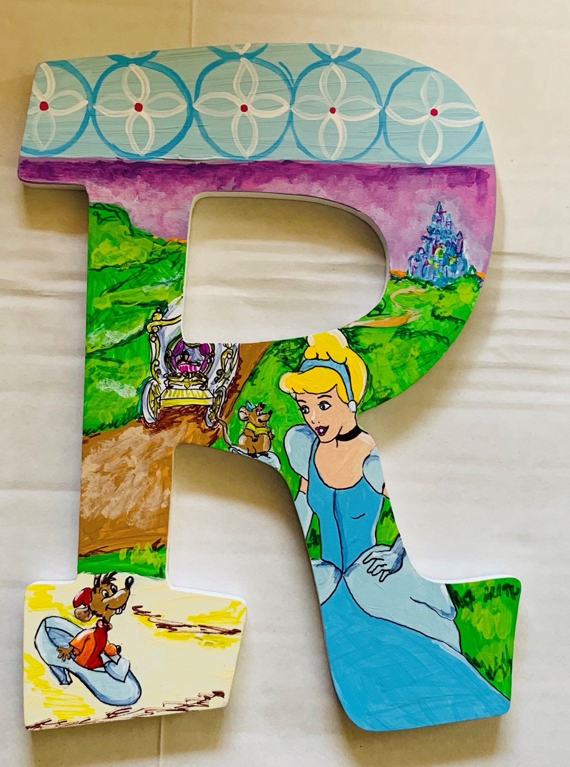 Character Letters Custom Hand Painted Wooden Letters - Etsy