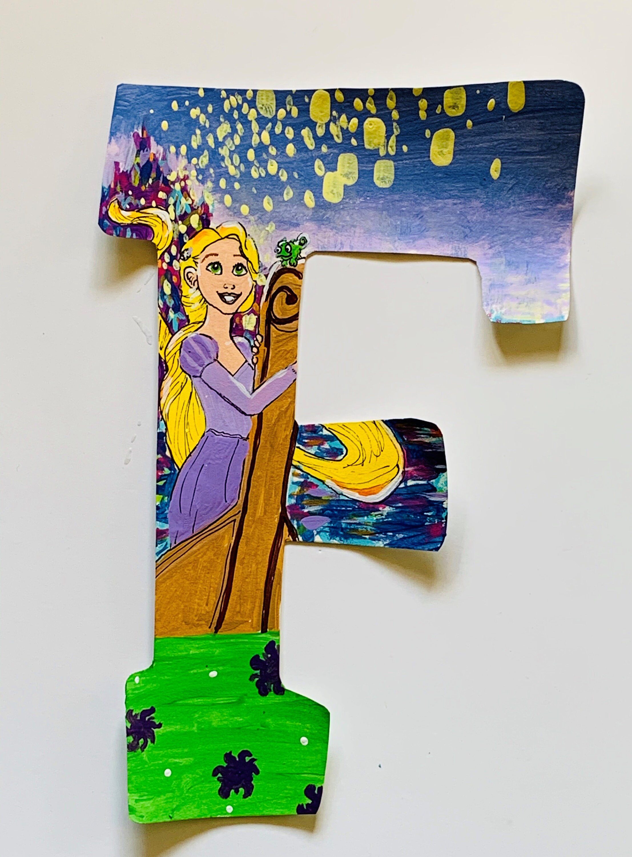 Character Letters Custom Hand Painted Wooden Letters | Etsy